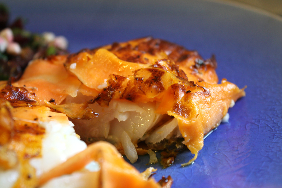 Blood, sweat, and…Sweet Potato-Wrapped Cod