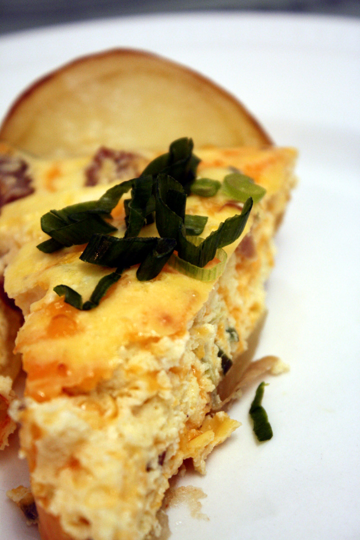 Potato Crusted Quiche- for when you want a good meal, fast.